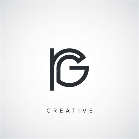 Premium Vector Abstract Letters Rg Gr R G Initials Monogram Logo Concept On Luxury Background