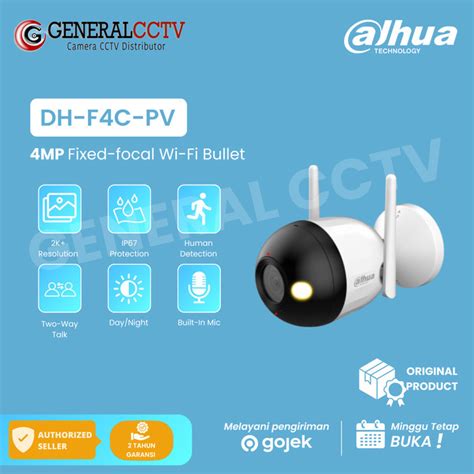 Jual Dahua Ricoo Dh F4c Pv Series Ip Camera Wi Fi Bullet Camera Shopee Indonesia