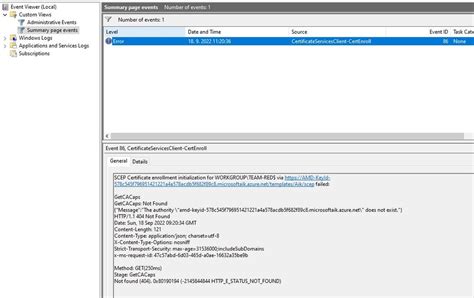 Certificate Enrollment Error Event Id 86 R Amdhelp