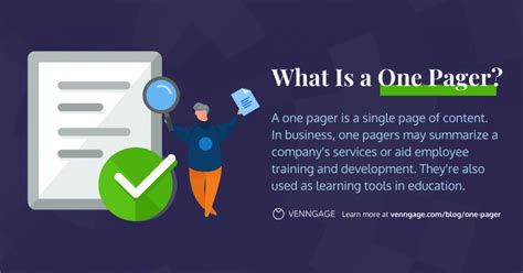 One Pager Guide Examples Ideas And Templates Venngage