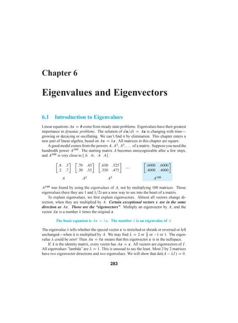 Eigenvalues And Eigenvectors Ppt Physics Science