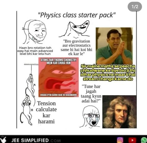 Jee Simplified Science Jokes Study Motivation Math