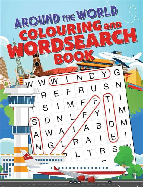 Around The World Colouring And Word Search Book Jelly Tot