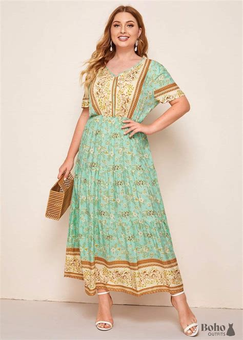 Boho Plus Size Adriana Maxi Dress For Women Boho Dress Boho Dress
