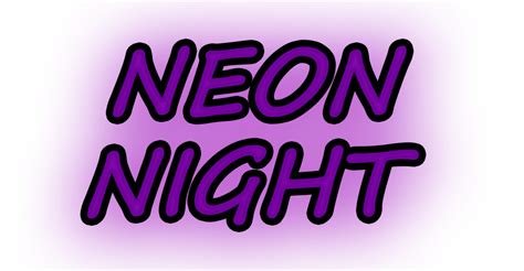 Sprite Animation Neon Night By Lechuga