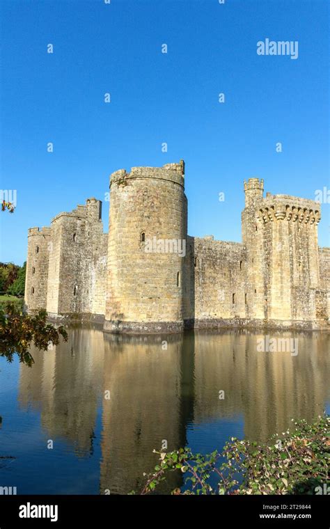 14th Century Bodiam Castle Bodiam East Sussex England United