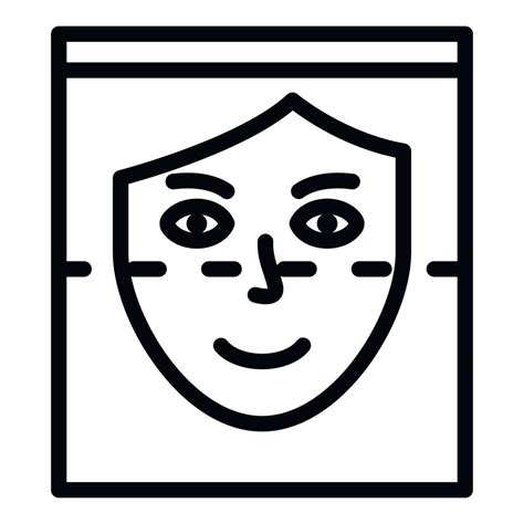 Face Recognition Icon Outline Style 15308342 Vector Art At Vecteezy