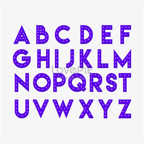 크리 에이 티브 Led 클럽 영어 알파벳 Png 일러스트 무료 다운로드 Lovepik