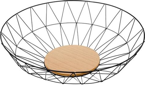 Atmosphera Diamant Fruitmand Zwart Fruitschaal Decoratieve Schaal