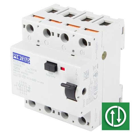 125a 4 Pole 30ma Type A Rcd Proteus Switchgear