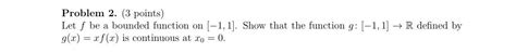 solved problem 1 3 points let f be an even function on