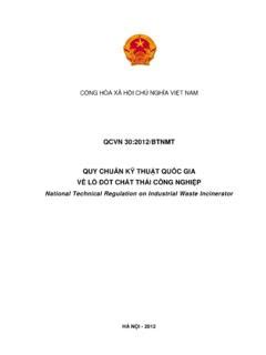 QCVN 30 2012 BTNMT QUY CHU ẨN K Ỹ THU ẬT QU ỐC GIA qcvn 30 2012 btnmt quy chu n k thu t qu c
