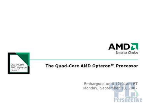 Amd Barcelona Opteron Processor Launch Is Upon Us Pc Perspective