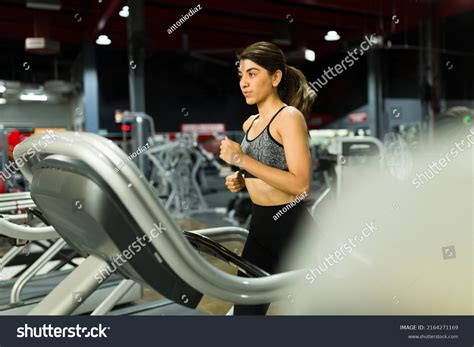 Attractive Strong Woman Running Fast On Stock Photo Shutterstock