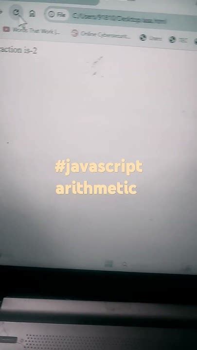 Coding Computer Programminglanguage Javascript Arithmetic Code Youtube