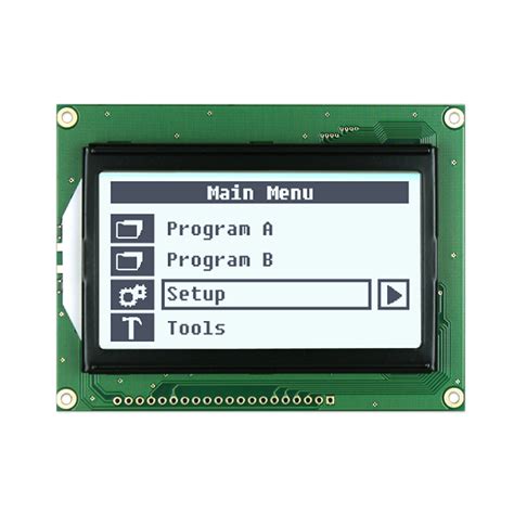 128x64 Graphic Lcd Module Fstn Model Az With White Side Backlight