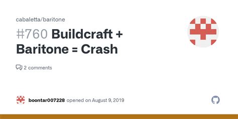 Buildcraft Baritone Crash · Issue 760 · Cabaletta Baritone · Github
