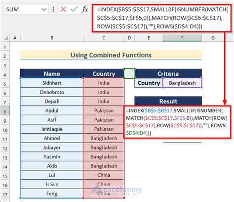 Excel INDEX MATCH With Multiple Criteria And Multiple Results