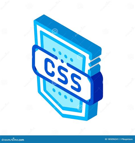 Coding Language CSS System Isometric Icon Vector Illustration Stock Vector Illustration Of