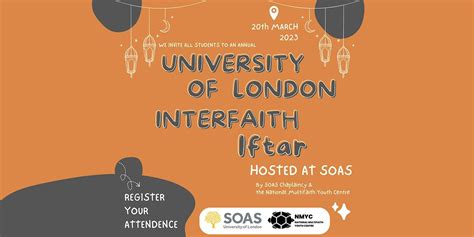 University Of London Interfaith Iftar Soas University Of London