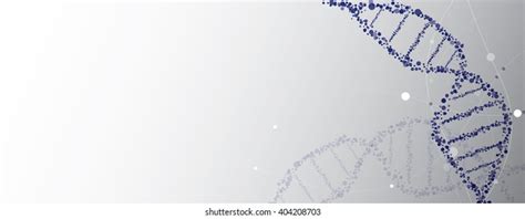 Abstract Molecule Connection Dna Molecule Structure Stock Vector