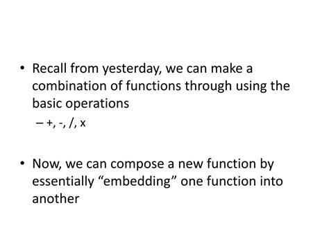Ppt 36 2 Composing Decomposing Functions Powerpoint Presentation