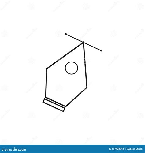 Pen Tool Cursor Icon Vector Illustration Isolated On White Background Stock Vector