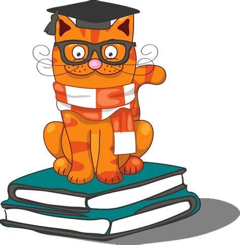 Картинка кот ученый для детей
