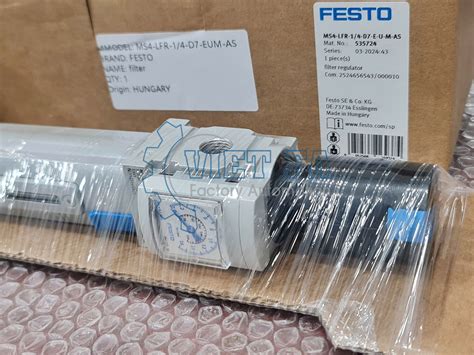 Bộ Lọc điều áp Khí Nén Festo Ms4 Lfr 14 D7 E U M As 535724 Cty TỰ