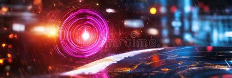 Global Weather Pattern Monitoring System Abstract Visualization Of A Global Weather System