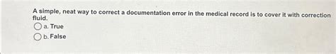solved a simple neat way to correct a documentation error