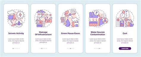 Premium Vector Using Geothermal Energy Disadvantages Onboarding