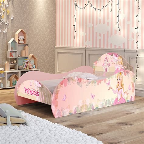 Cama Solteiro Infantil Princesa Encantada Rosa Menina Madeiramadeira
