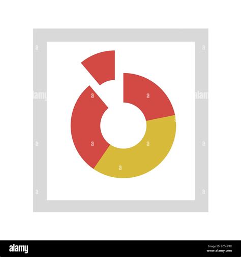 Bar Pie Graph Chart On White Background Vector Illustration In Trendy Flat Style EPS Stock
