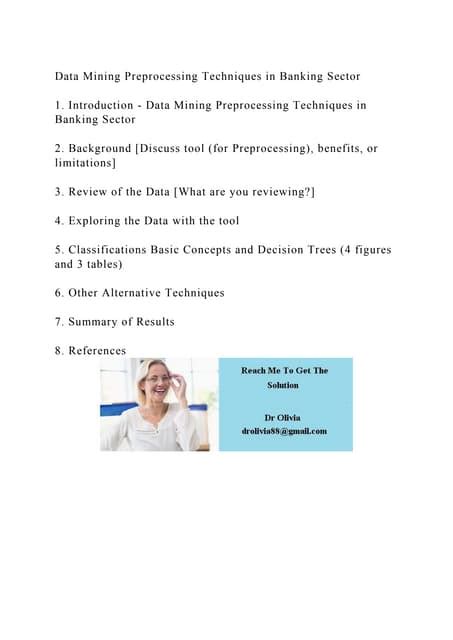Data Mining Preprocessing Techniques In Banking Sector1 Introdudocx