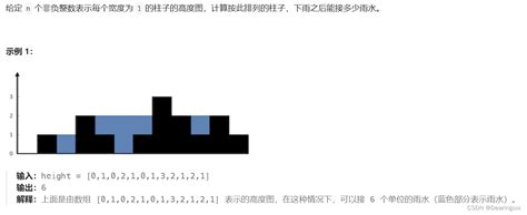 Leetcode Top100接雨水leetcode 接水桶 Java Csdn博客