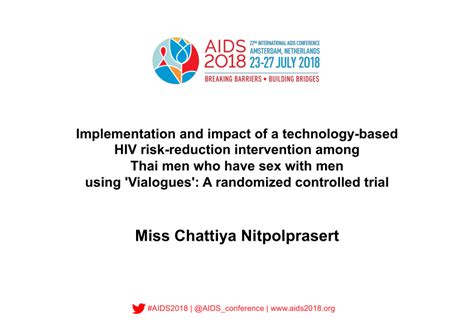 Pdf Implementation And Impact Of A Technology Based Hiv Risk Reduction Intervention Among Thai