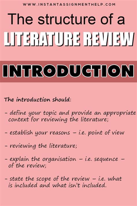 The Structure Of A Literature Review In An Interactive Text Book With