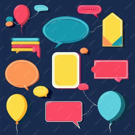 Premium Photo Infographic Callouts Popup Textbox Balloons Speech Labels With Arrows Tech