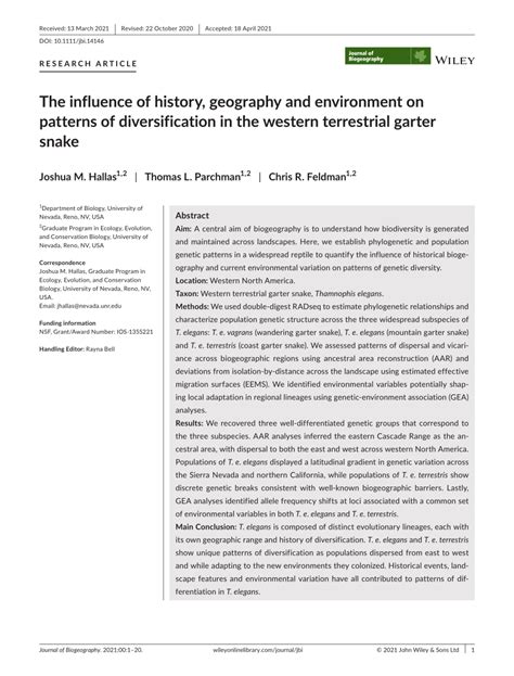 Pdf The Influence Of History Geography And Environment On Patterns