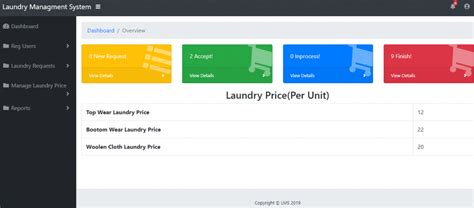 Laundry Management System Using Php And Mysql Laundry Management