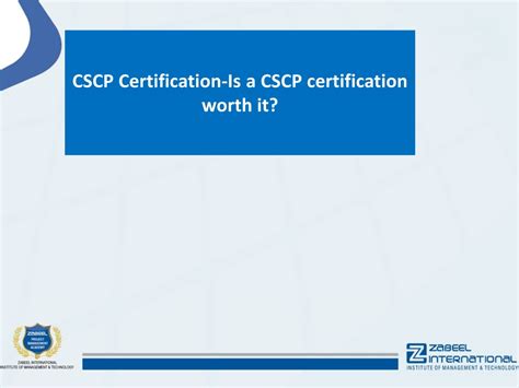 Ppt Cscp Certification Is A Cscp Certification Worth It Powerpoint