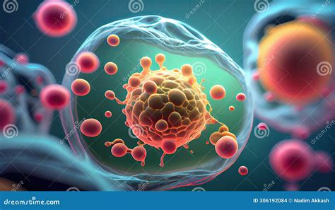 3d Rendering Human Cell Embryonic Stem Microscope Background Mobile
