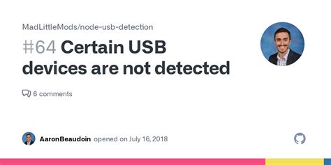 certain usb devices are not detected · issue 64 · madlittlemods node