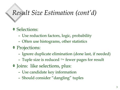 Ppt Relational Query Optimization Ii Size Estimation And Plan Generation Powerpoint