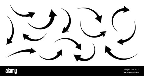 set arrow icons collection different arrows sign set different cursor