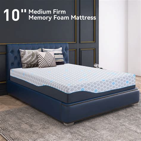 Hcore 10 Inch Queen Size Mattressbamboo Charcoal Infused Memory Foam