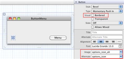 用cocoa实现点击按钮打开快捷菜单 cocoa学习
