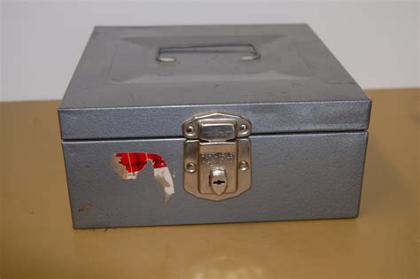 Vintage Gray Metal Porta File Check File Haute Juice