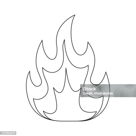 Simbol Garis Api Ilustrasi Stok Unduh Gambar Sekarang Api Api